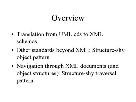 Uml Class Diagrams And Xml Schemas Karl Lieberherr