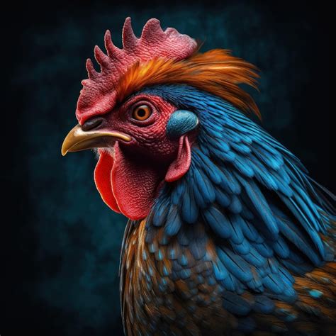 Premium Photo Stunning Colorful Bird Portrait Illustration Made With