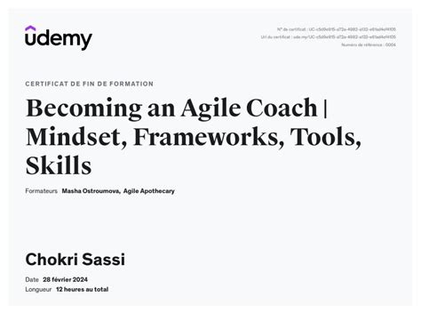 Chokri Sassi On Linkedin I Recently Completed The Training Becoming