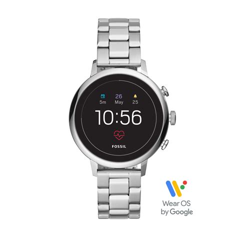 Fossil Gen 4 Venture HR Women's Smartwatch - Stainless Steel - Powered ...