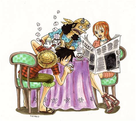 One Pieceluffyusopp And Nami By Heivais On Deviantart