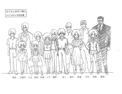 Higurashi Anime Concept Artreference Sheets Album On Imgur