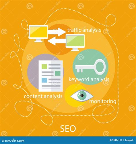 Seo Optimization Concept Stock Vector Illustration Of Business 53424109