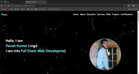 Pavan Kumar Linga On Linkedin Webdevelopment Frontenddeveloper Portfolio Nxtwave
