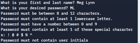 Github Meganlynn Password Validator Created A Python Program To Perform Password Validation