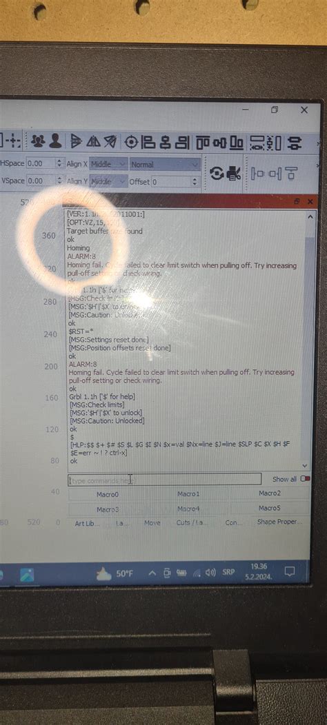 atomstack engraving power is loosing randomly lightburn software