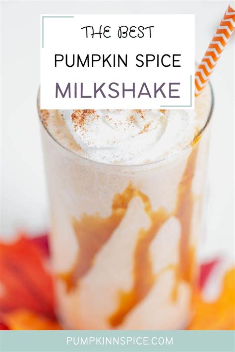 Pumpkin Spice Milkshake Pumpkin N Spice