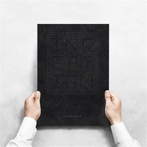 Inception Maze Design Movie Poster Dive Into The Mind Bending Dreamscapes Etsy