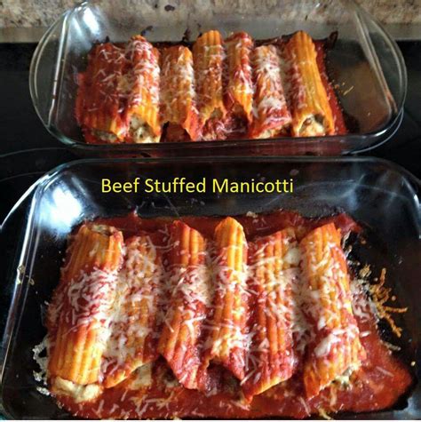 Beef Stuffed Manicotti Beef Stuffed Manicotti 1 8 Ounce Package