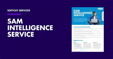 Sam Intelligence Service Softcat Services