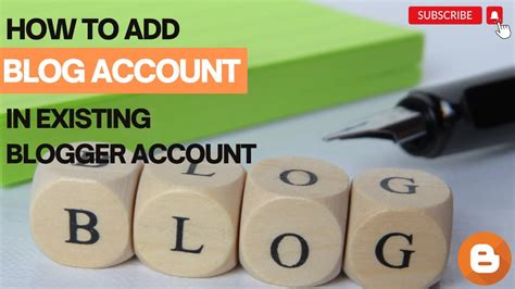 How To Add Blog Account In Existing Blogger Account Blogger Account