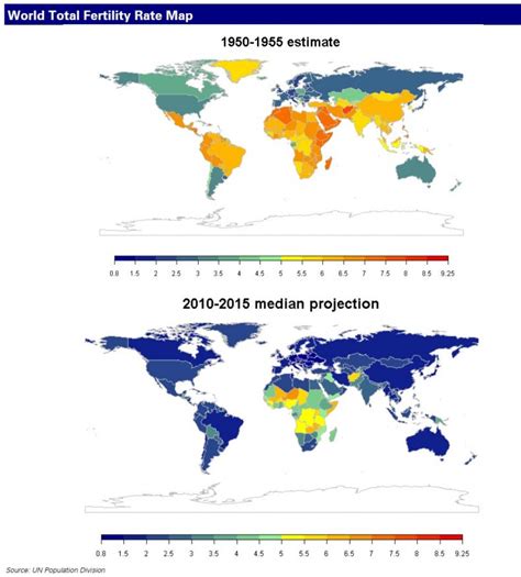 World Total Fertility Rates Steven Meurrens