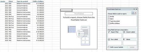 dynamic cross tables in excel