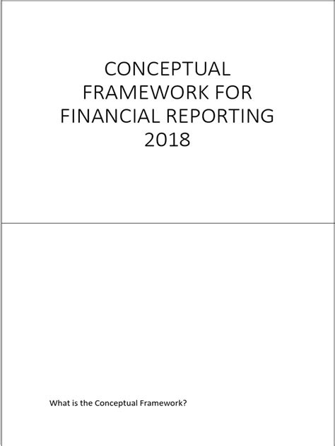 Conceptual Framework For Financial Reporting 2018 Pdf International