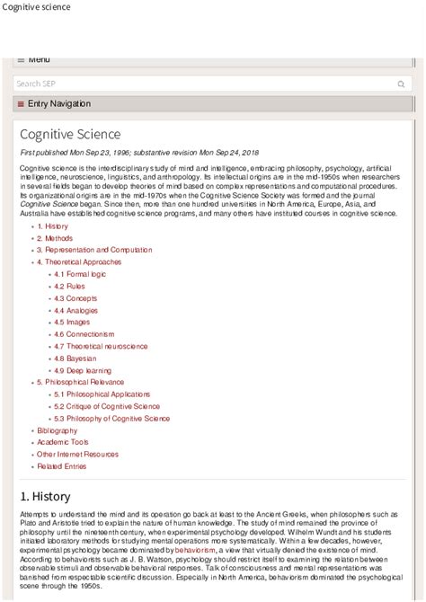 pdf what is cognitive science