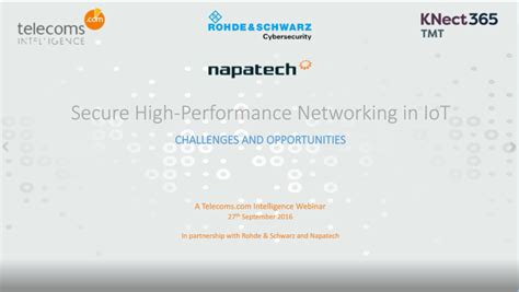 webinar secure high performance networking in the internet of things