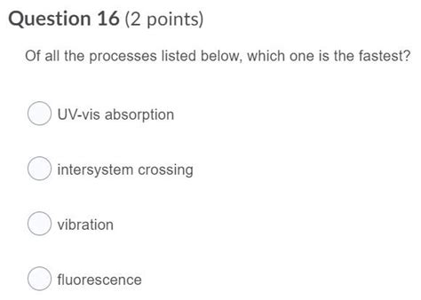 Solved Question 16 2 Points Of All The Processes Listed