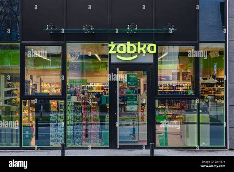 Exterior of Zabka convenience store in Warsaw downtown, capital of ...