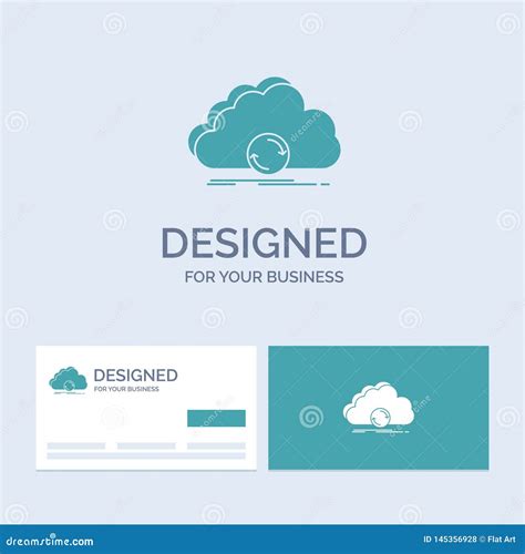 Cloud Syncing Sync Data Synchronization Business Logo Glyph Icon Symbol For Your Business