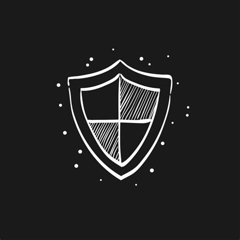 Premium Vector Shield Doodle Sketch Illustration