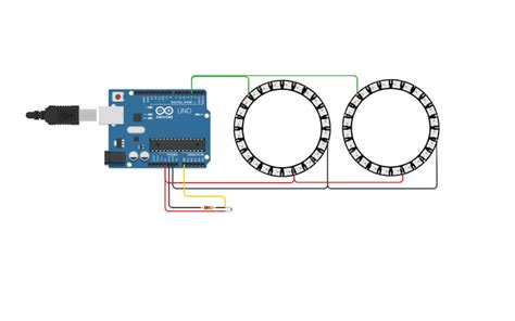 Circuit Design Copy Of Make It Glow Using Neopixel 24 Tinkercad