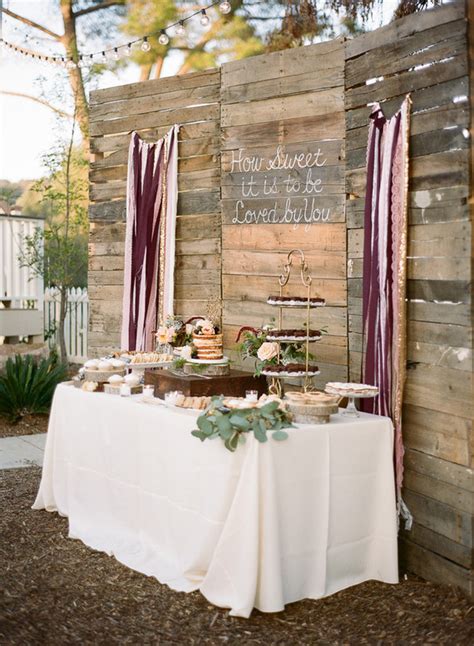 Rustic Dessert Table Backdrop Wedding Party Ideas 100 Layer Cake