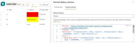 Status Column To Automatically Update Based On The Expiry Date Microsoft Qanda