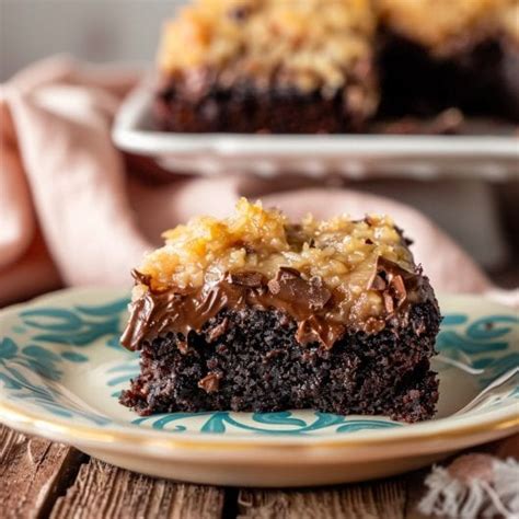 German Chocolate Poke Cake Insanely Good