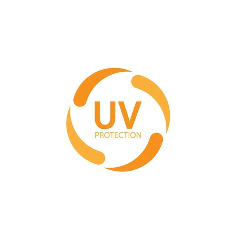 Uv 보호 로고 태양 크림 햇빛 자외선 차단제 벡터 프리미엄 벡터