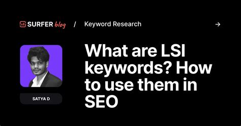 What Are Lsi Keywords How To Use Them In Seo