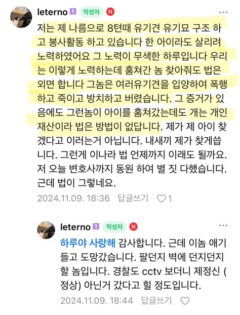 더쿠 젊은 남자가 할아버지랑 산책 중인 강아지 납치함
