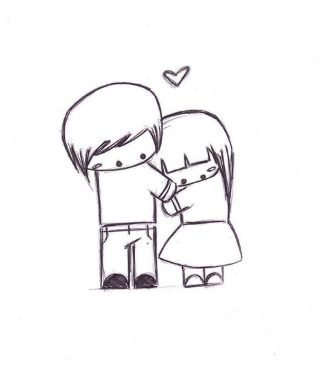 Картинки для срисовки про любовь карандашом