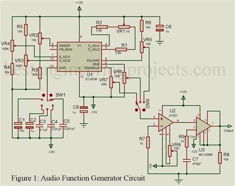 Exploring The Icl8038 Building An Audio Function Generator Circuit Engineering Projects