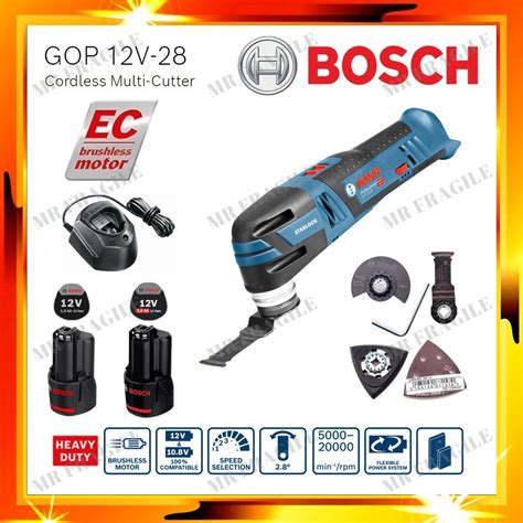 Bosch 12v Gop 12v 28 Starlock Range Battery Cordless Multi Cutter Gop