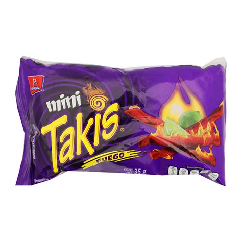 Takis Mini Takis Fuego Hot Chili Pepper And Lime Bite Size Tortilla Chips