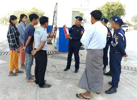 ဝမ်းတွင်းမြို့၌ စက်သုံးဆီဆိုင်များတွင် မီးဘေးကြိုတင်ကာကွယ်ရေး အသိပညာပေး