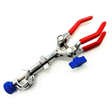 1X Lab Clamp 3 Prong Finger Style Laboratory 360Swivel Type Rubber Coated H X3 EBay