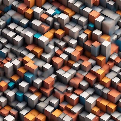 Premium Photo 3d Rendering Of Cube Concrete Abstract Background