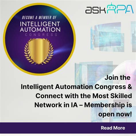 Askrpa On Linkedin Join The Intelligent Automation Congress And