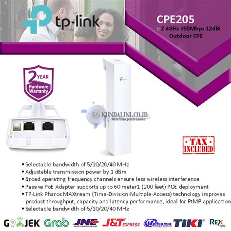TP-Link CPE205 – 2.4GHz 150Mbps 12dBi Outdoor CPE – PT Kundalini Sakti ...