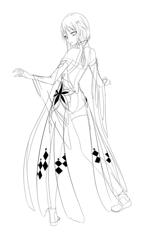 Inori Yuzuriha Lineart By Almondcore On Deviantart