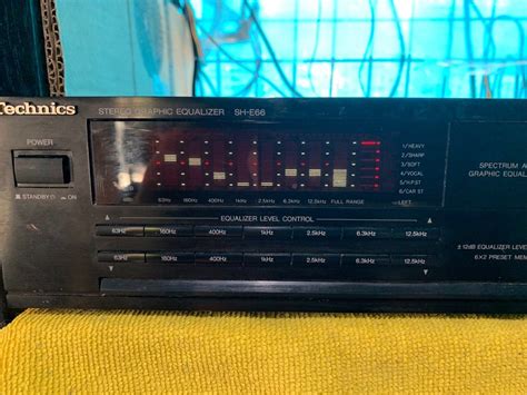 Technics Stereo Graphic Equalizer Sh E66 Ac 110 220 Volts 50 60 Hz Made In Japan Audio