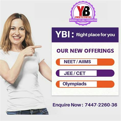 Yb Is Right Place For You Join Yb Institute For Neet Jee Olympiads