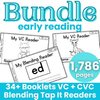 Blending CVC Words Worksheet Emergent Reader Decodable Readers RTI Reading Int