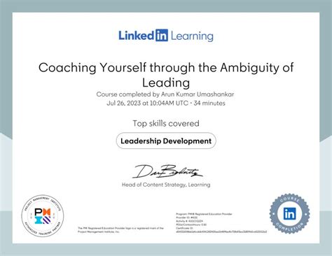 Arun Kumar Umashankar On Linkedin Certificate Of Completion