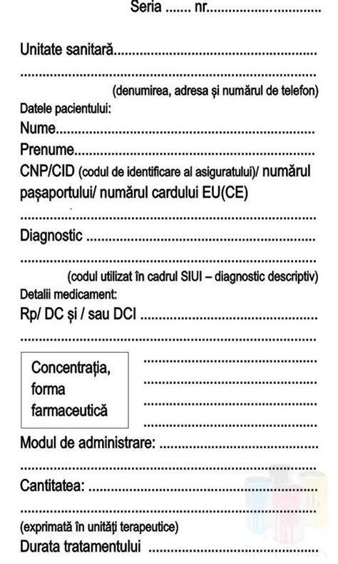 Reteta Medicalaretete Medicale Autocopiative