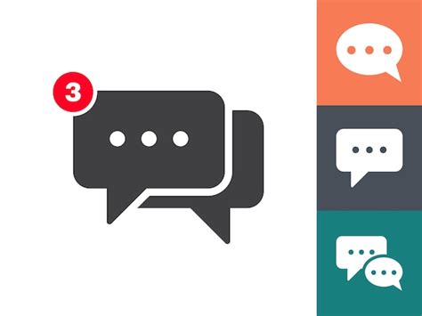 Premium Vector Text Message Icon Isolated Vector Illustration Chat