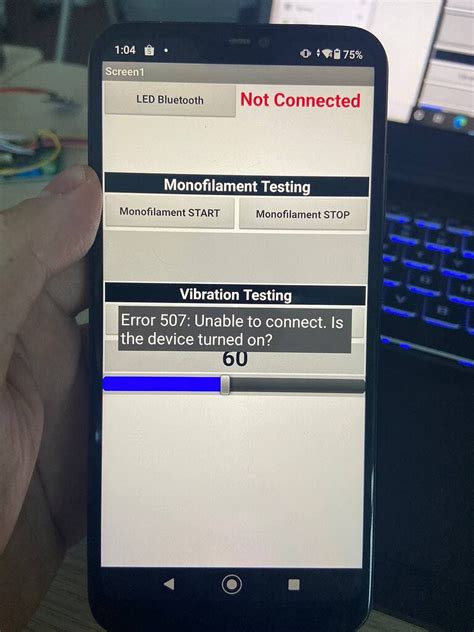Need Help Error 507 Unable To Connect Is The Device Turned On
