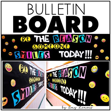 Bulletin Board Set Be The Reason Someone Smiles Today Amy Lemons