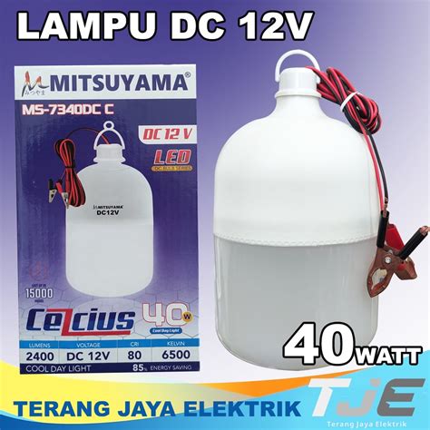 Jual Lampu Aki Lampu 12v Lampu Dc Led 40 Watt Putih Mitsuyama